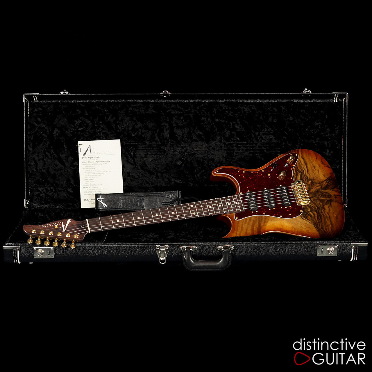 Tom Anderson Drop Top Classic Hollow Honey Burst Shaded Edge