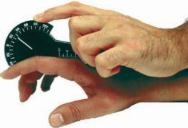 Baseline 180-Degree Plastic One Handed Finger Goniometer (EN-121014)