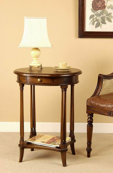 Oval Side Tables K - Hand Carved Mahogany Corner Tables - Solid ...