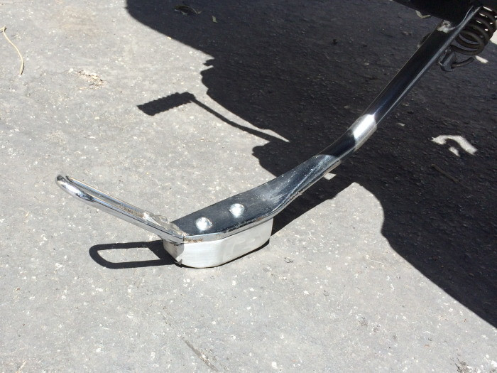 Jiffy Stand Foot Plate - Harley Davidson Forums