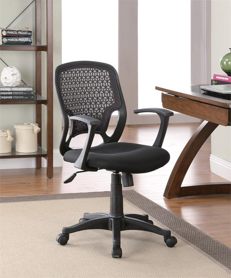 Black Mesh Office Chair | Contemporary Mesh Office Task Chair