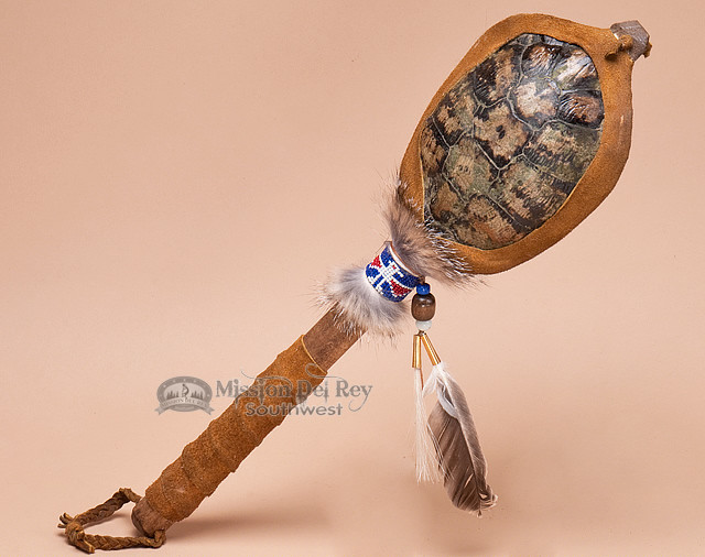 Native American Navajo Turtle Shell Rattle