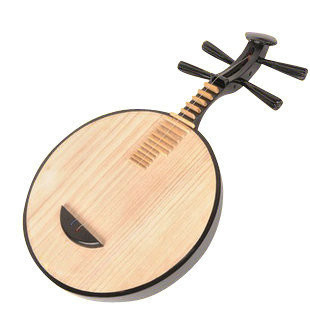 Buy Beginner Level Maple Yueqin Instrument Chinese Moon Guitar