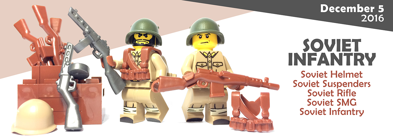 Get the New Soviet Infantry WW2 Accessories - BrickWarriors
