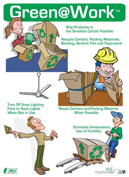 Green Warehouse Poster - Green@Work | Zing Green Products