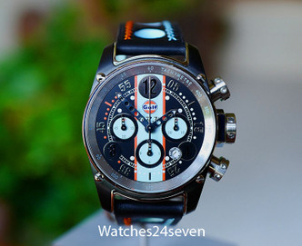 BRM Gulf Racing Chronograph Light Blue PVD Limited Edition of ONLY 50 ...