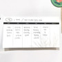 Iconic Simple sticky weekly planner - Fallindesign.com