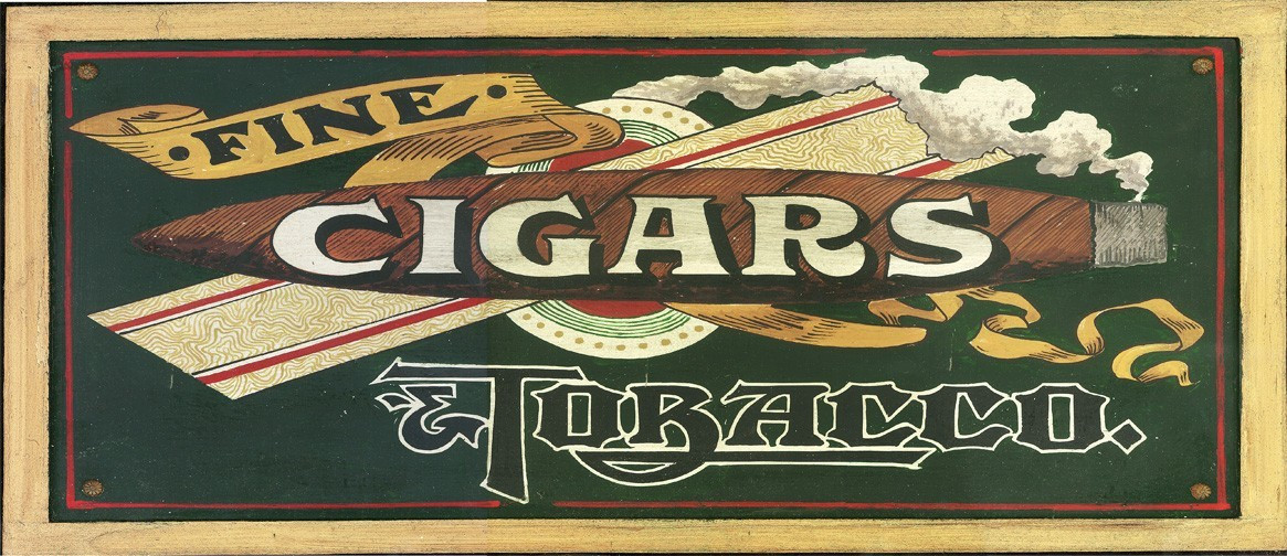 Vintage Cigar Decor | Fine Cigars Rustic Sign