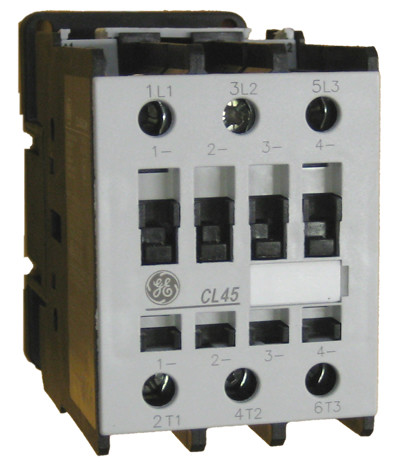 GE CL45 contactor rated at 55 AMPS with an AC coil