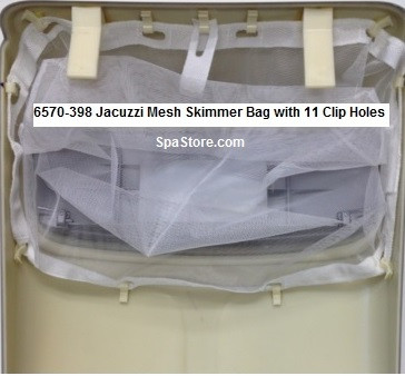 6570-398 Jacuzzi® Mesh Skimmer Bag with 11 Clip Holes - SPA STORE