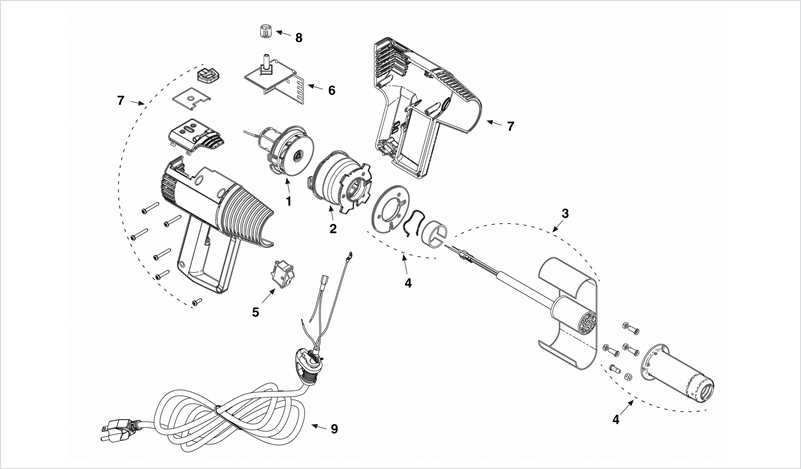 Proheat Heat Gun Replacement Parts | Master Appliance