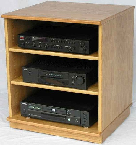 Stereo Rack 27" High Oak Maple Plywood Made in the USA SHIPS FREE