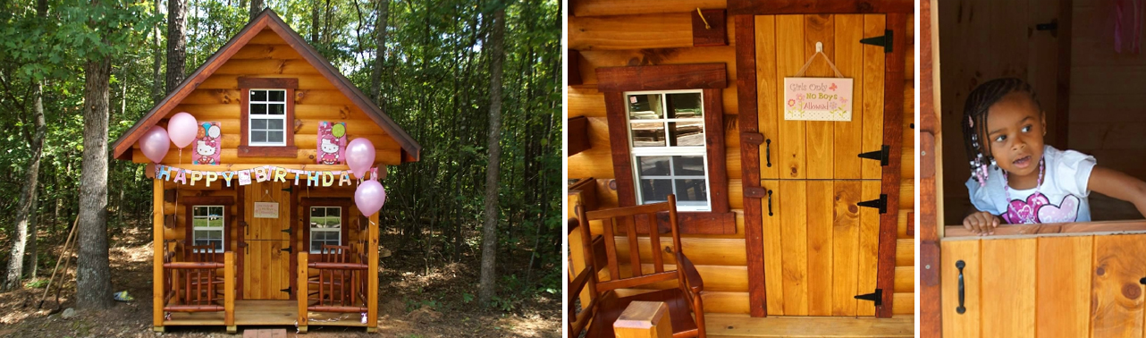 Playhouse Log Cabins | Wayside Lawn Structures