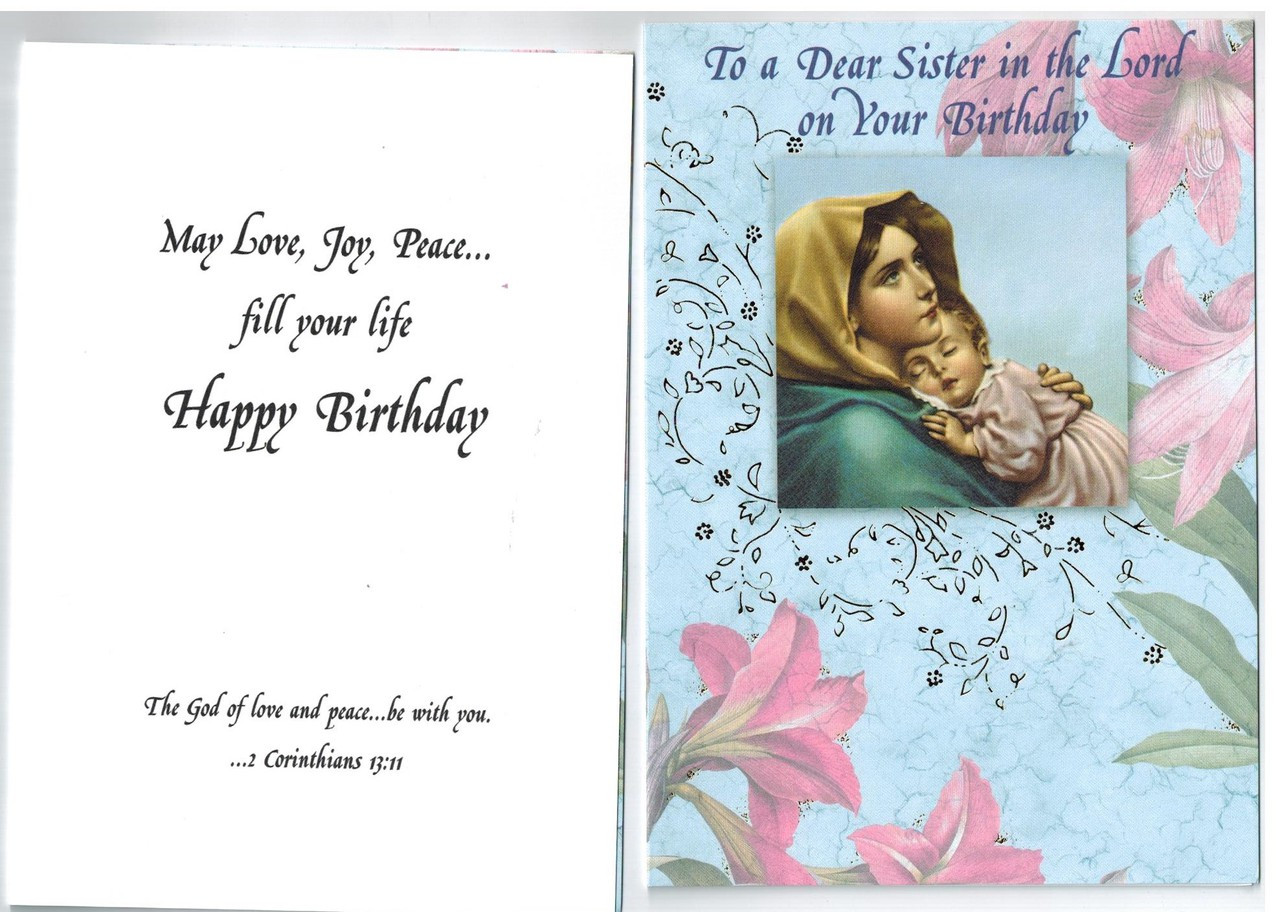 Birthday Greeting Card For Religious Sister Or Nun Envelope Included birthday-greeting-card-for-religious-sister-or-nun-envelope-included