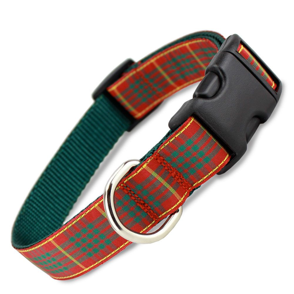 Plaid Dog Collar, Cameron Tartan, Quick Release Snap On Style Buckle ...