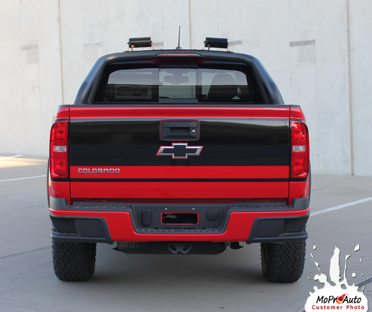 GRAND : 2015-2020 Chevy Colorado Rear Tailgate Blackout Decal Accent ...