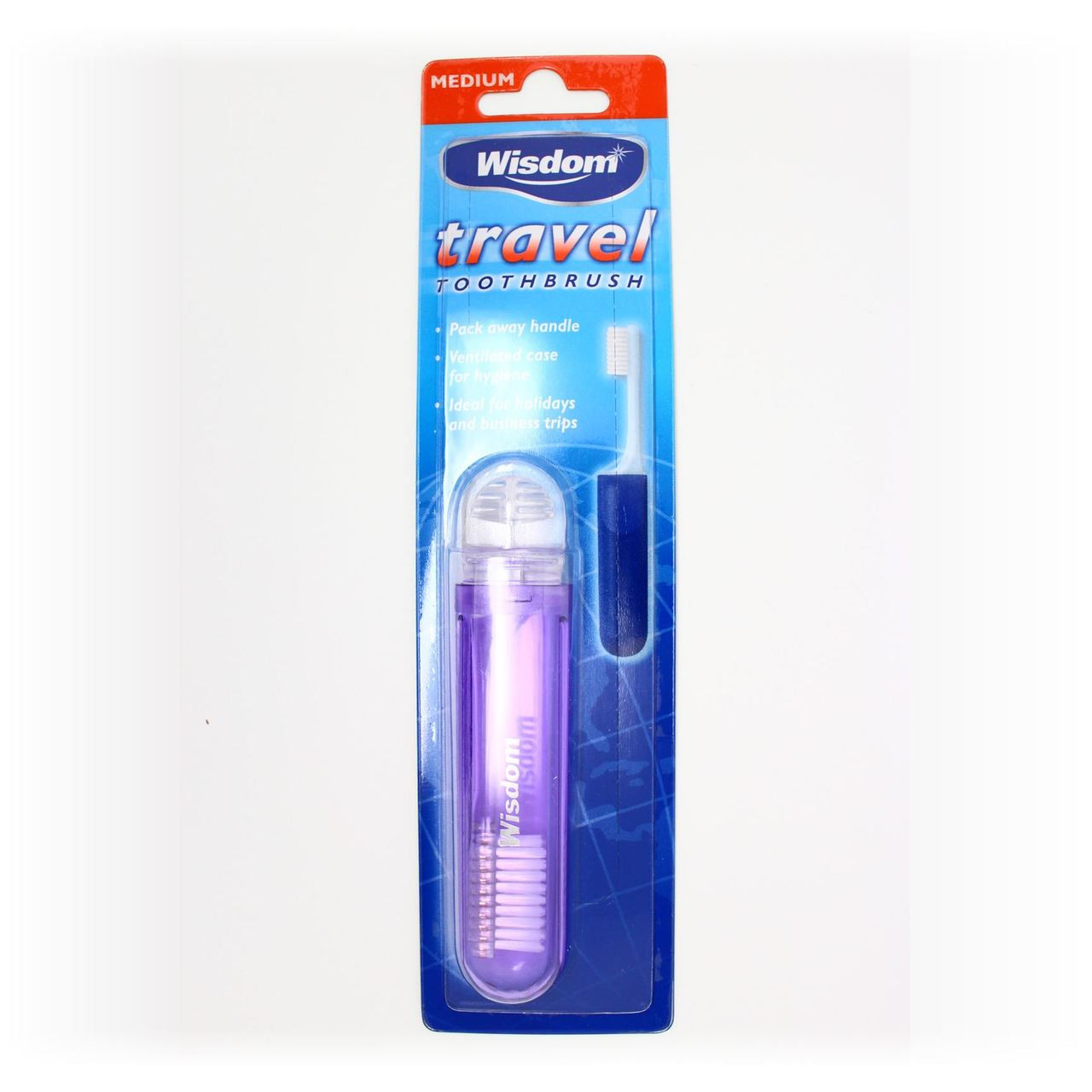 Wisdom Travel Toothbrush - Purple - Go Tiny
