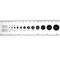 Beading Ruler 12" 30cm Beaders Gauge with Size Conversion and Beads per ...