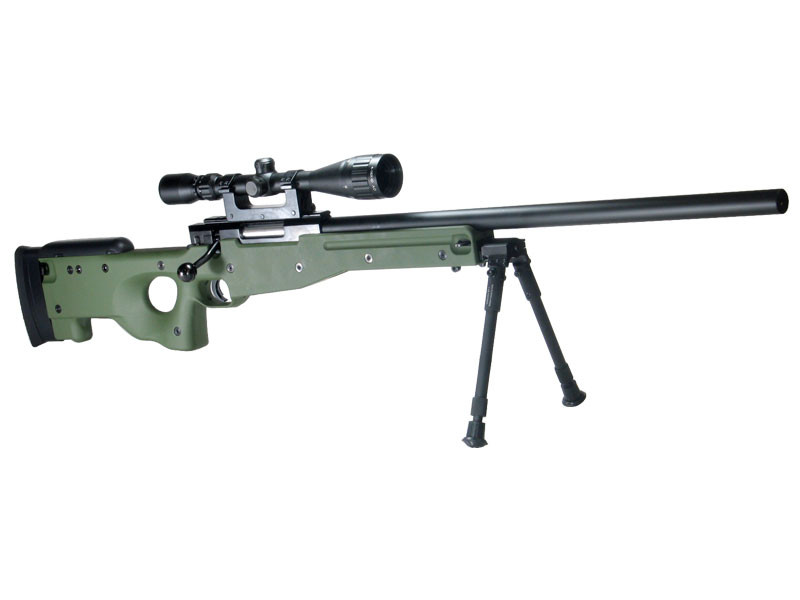 Well MB01 Warrior Mk3 L96 replica Sniper rifle in army green - bbguns4less