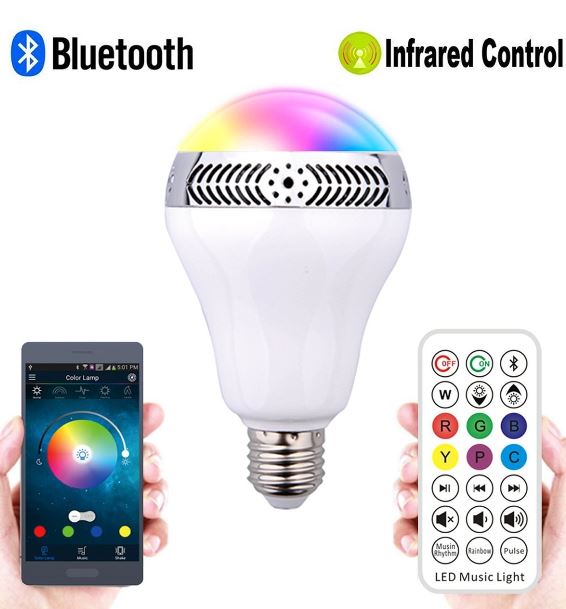 Chromotherapy Bluetooth LED Light Bulb Therasauna with Remote
