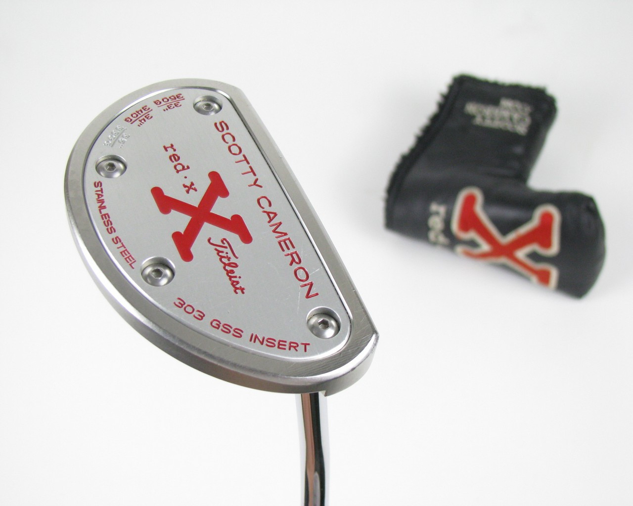 Scotty Cameron Titleist Red X Putter 35" 330g +Headcover - Clubs n Covers