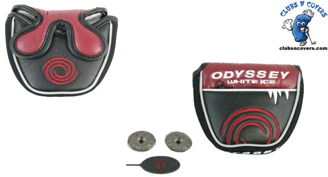 NEW Odyssey White Ice 2-Ball Putter Headcover w/Weights - Clubs n Covers