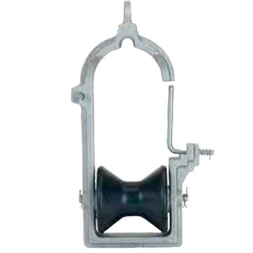 Condux 18403060 Overlash Cable Block with 1 Single Rubber Roller