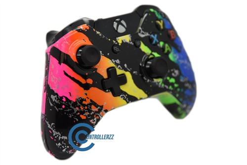 Rainbow Spatter Xbox One Controller
