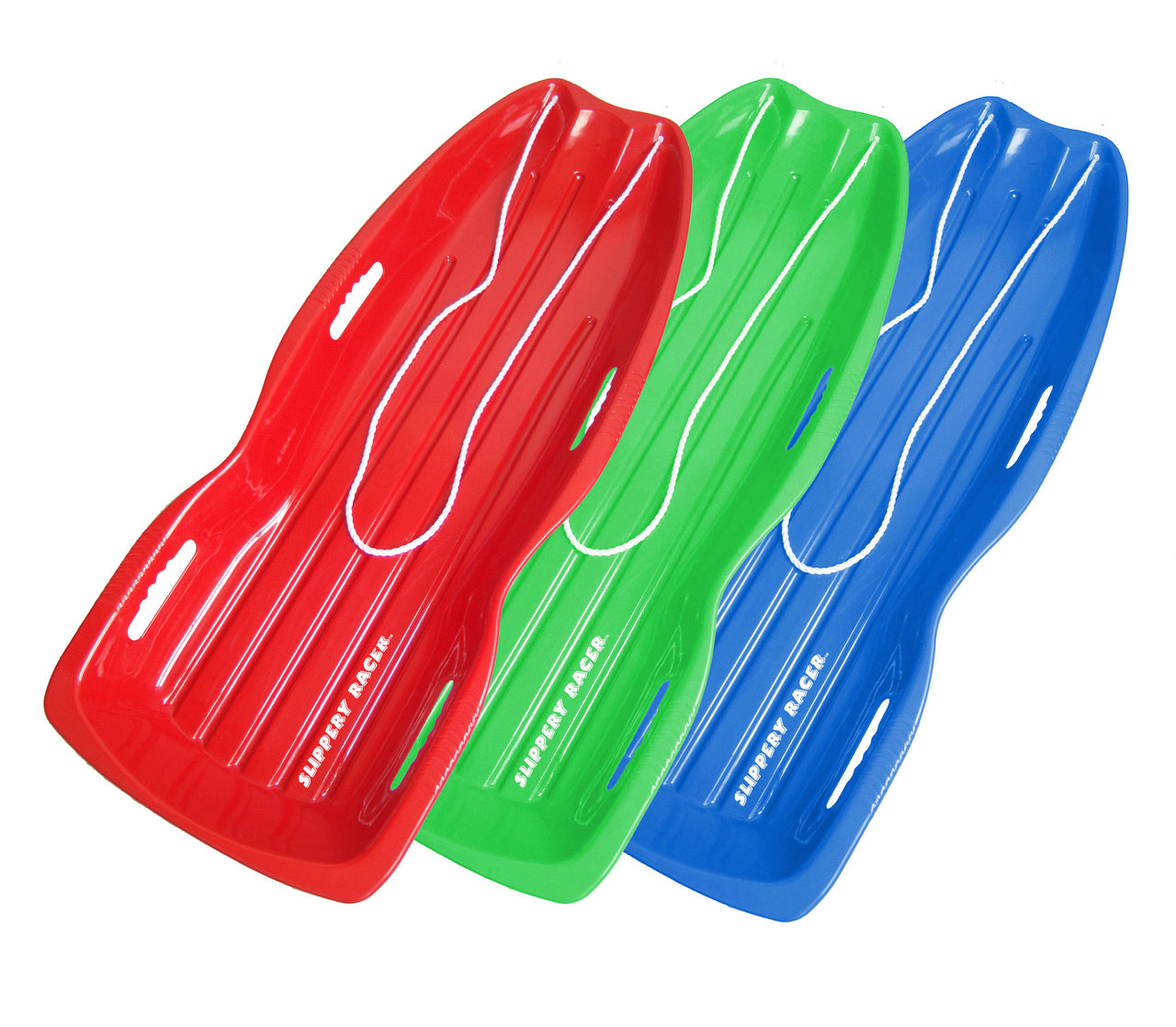 Downhill Winter Sleds Superio 2-Pack - 46 Inch Two-Rider Toboggan Sleds ...