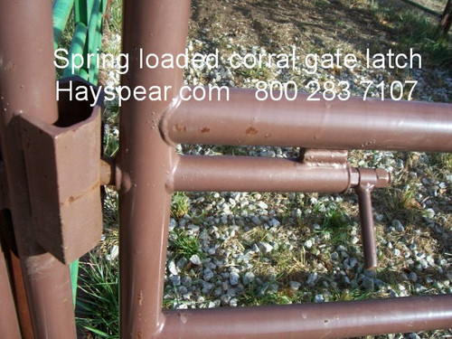 Spring loaded cattle corral pin gate latch & catch box of 5 pair