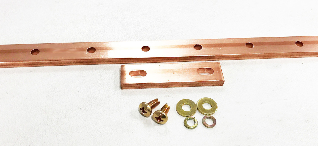 SB57903 Equivalent - 3/4" x 19" Horizontal Rack Mount Bus Bar with ...