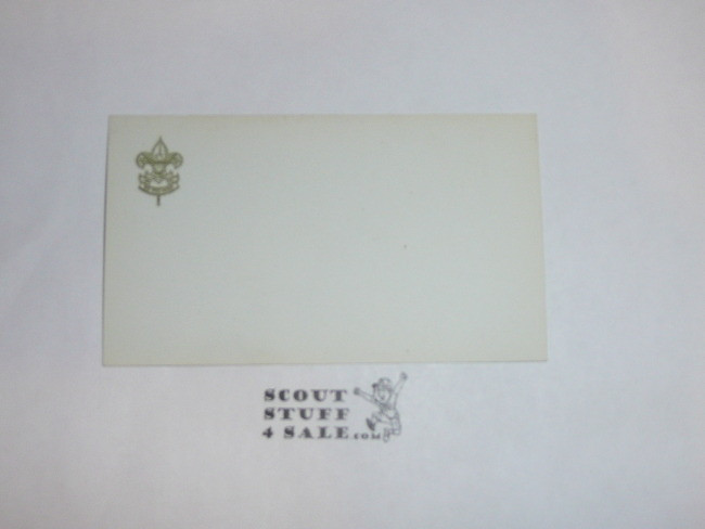 Boy Scout Business Card Blank