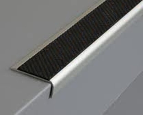 Outdoor Indoor Rake Back Anti Slip Stair Nosing Ramp Profile 2 5m