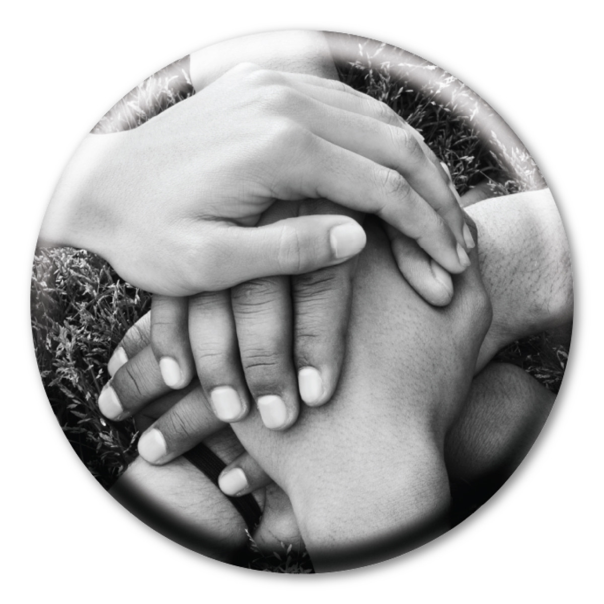 Unity Hands Circle Button | Magnet America