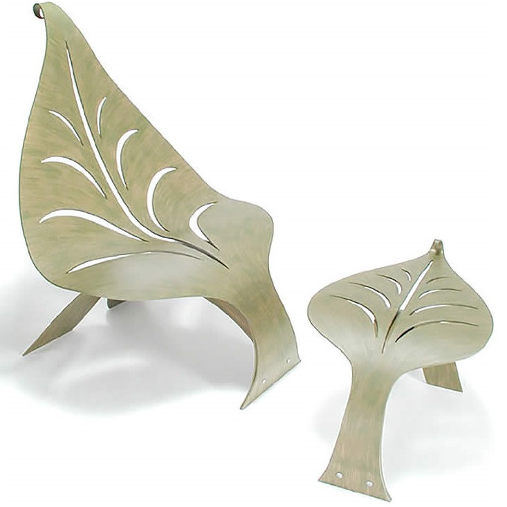 Leaf Bench | Leaf Table | Steel | Cricket Forge