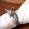 Fox Napkin Ring Set | Pewter | Vagabond House