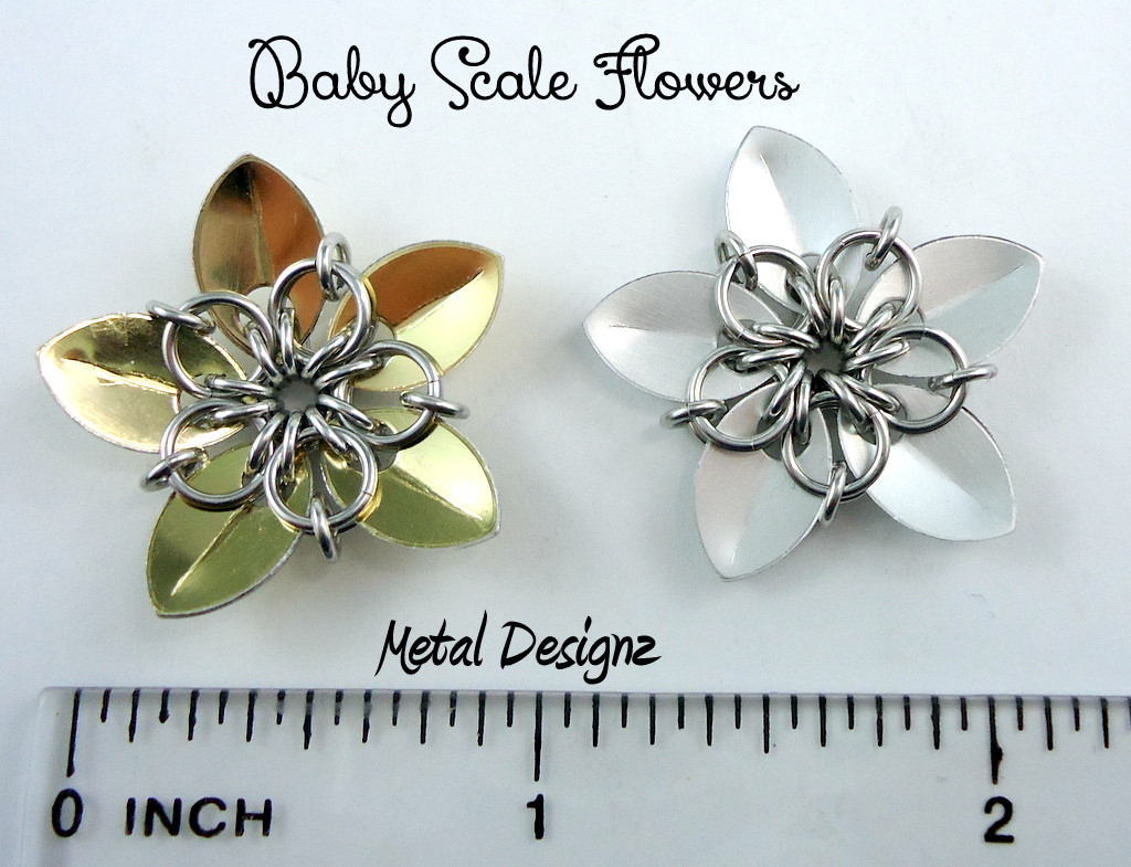 Baby Sized Scale Flower Kit - Makes Multiple Flowers! - Metal Designz