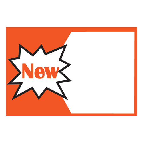 Small Paper "NEW" Store Message Sign (50Pcs/Pack) - 888 Display USA, Inc.