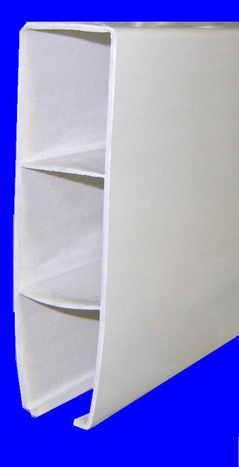 Vinyl White, Tan, Grey Slotted Rail 1-1/2" x 5-1/2" - Fence-Material
