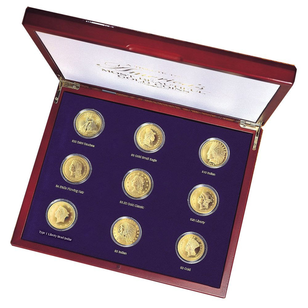 Tribute to Americas Most Beautiful Gold Coins - Set of 9 - Replica ...