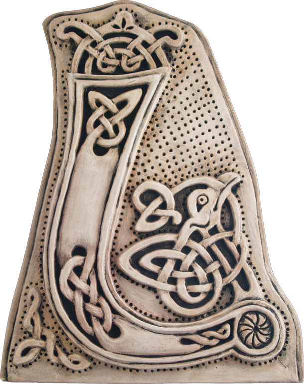 Manuscript Letter L - Illuminated Ancient Ornate Irish Manuscripts ...