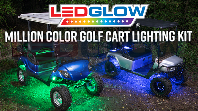 4pc Million Color LED Golf Cart Underbody Underglow Light Kit
