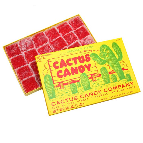 Prickly Pear Cactus Candy Squares 1lb Box - Arizona Gifts