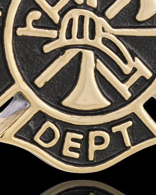 Jewelry Keepsakes has lovely Fire Department Medallions in gold plating ...