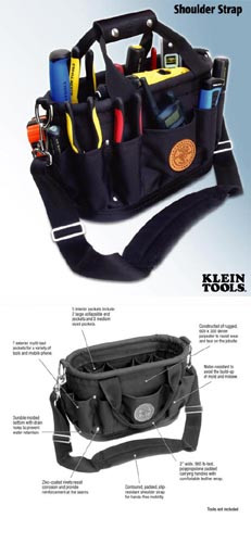 Klein 58888 - Tool Tote - with Shoulder Strap