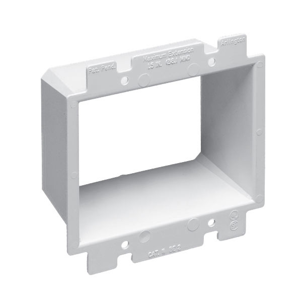 Arlington BE2 - Double Gang Box Extender