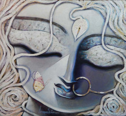 Buy TATHAGATHA Handmade Painting by Subrata Ghosh. Code:ART_1469_17864 ...