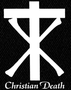 Christian Death - Cross Printed Patch